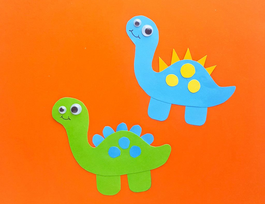 Easy Dinosaur Craft For Preschool Color Me Crafty