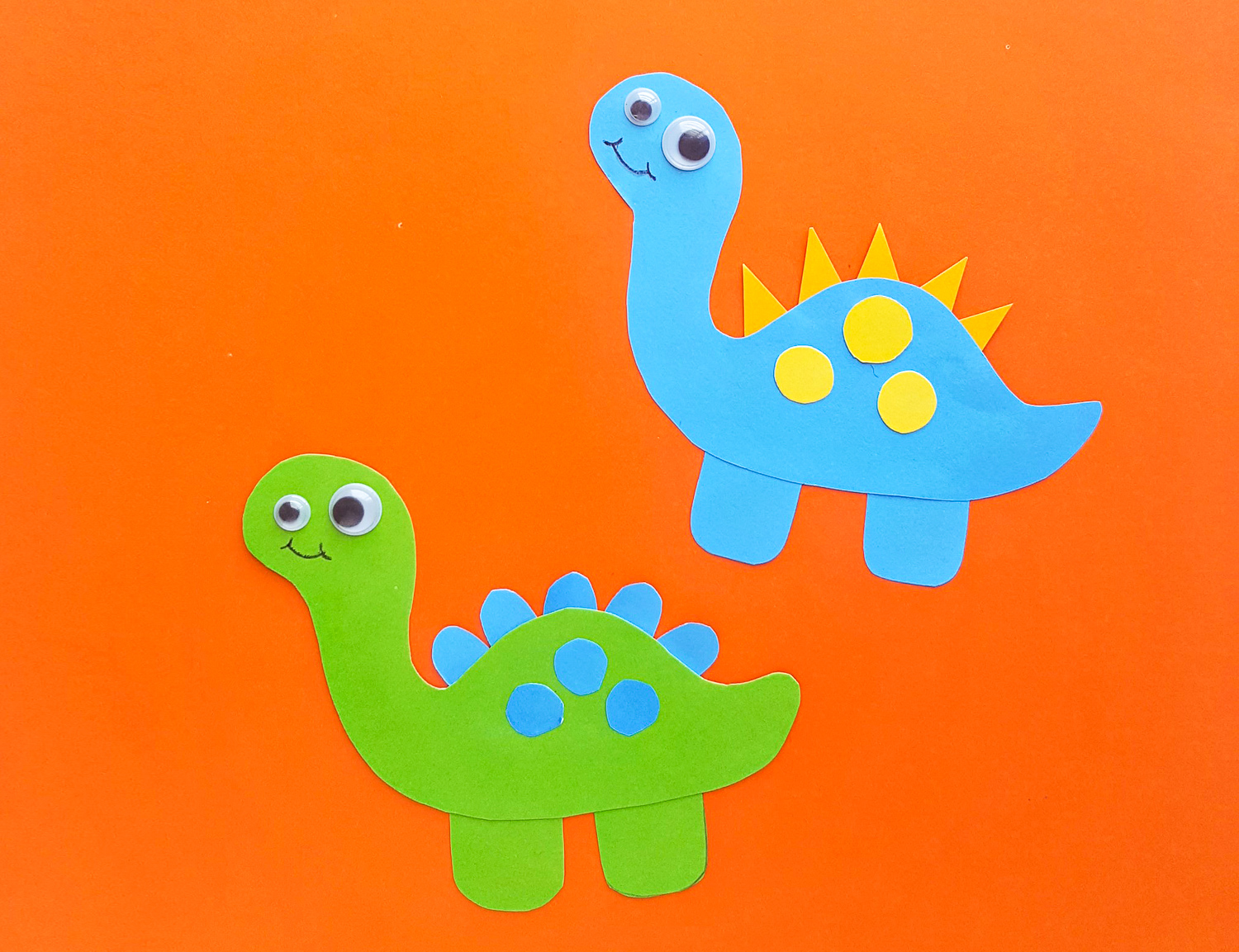Easy Dinosaur Craft For Preschool Color Me Crafty